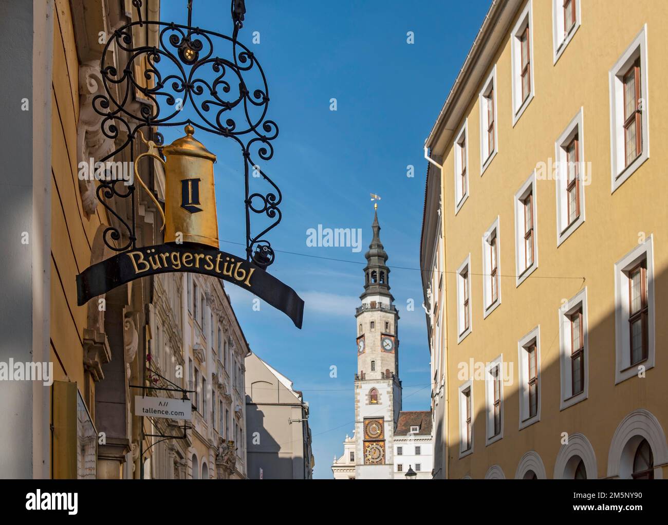 Old Town Hall Clock Tower seen from Neissstrasse, Neissstrasse ...