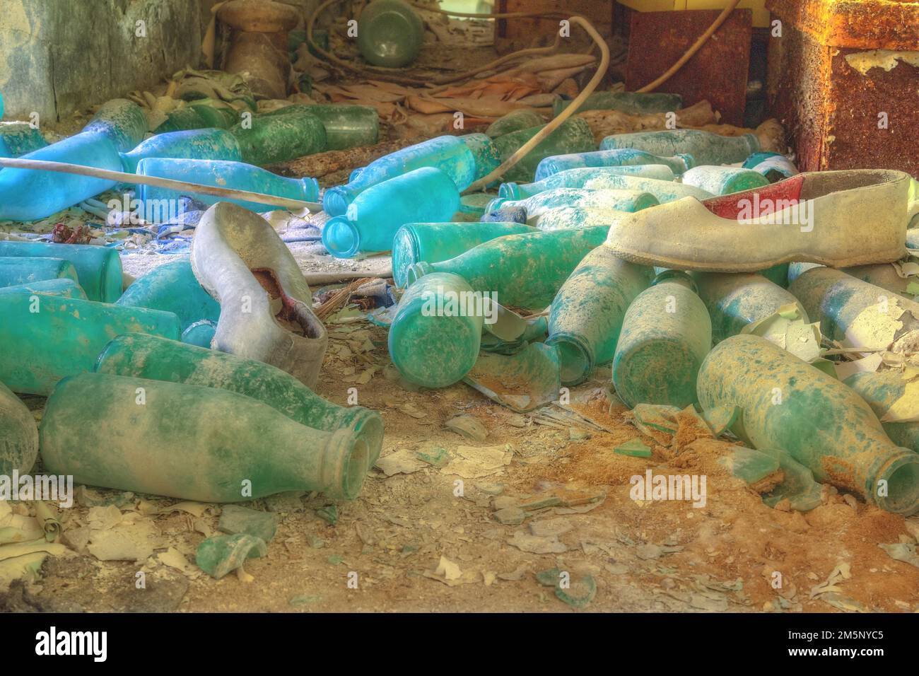 Milk bottles, Golden Key Kindergarten, Lost Place, Prypyat, Chernobyl ...
