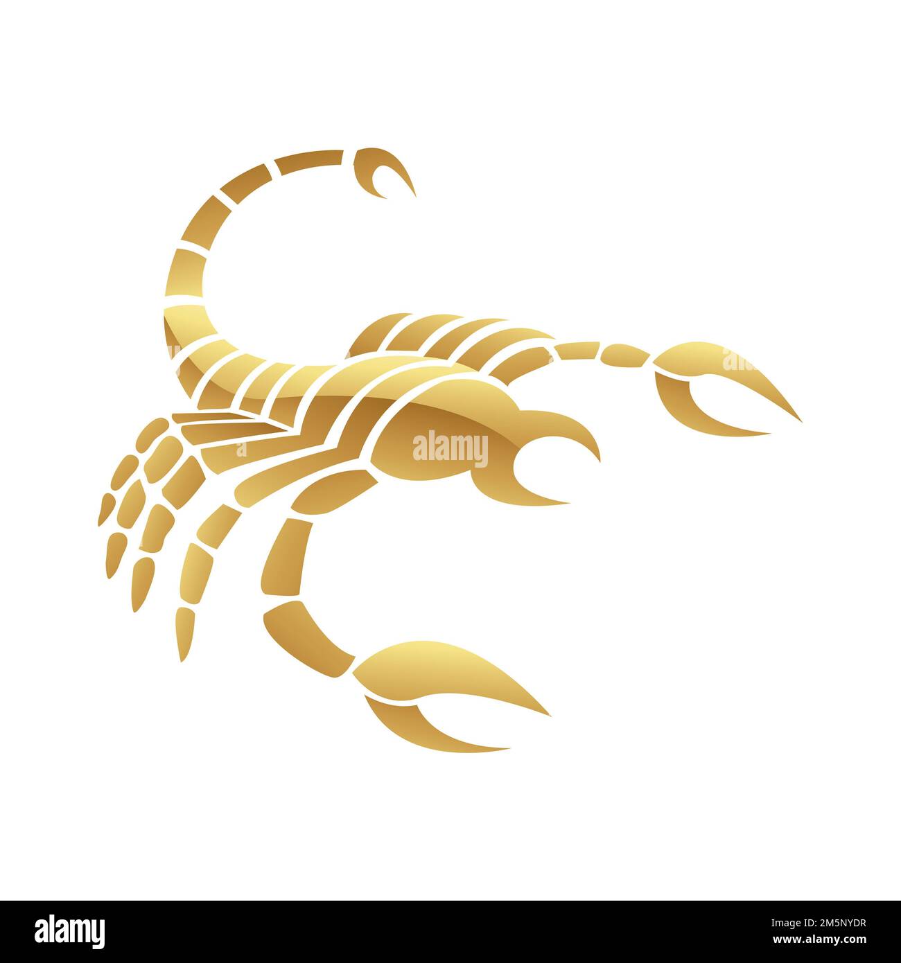 Gold scorpio logo hi-res stock photography and images - Alamy
