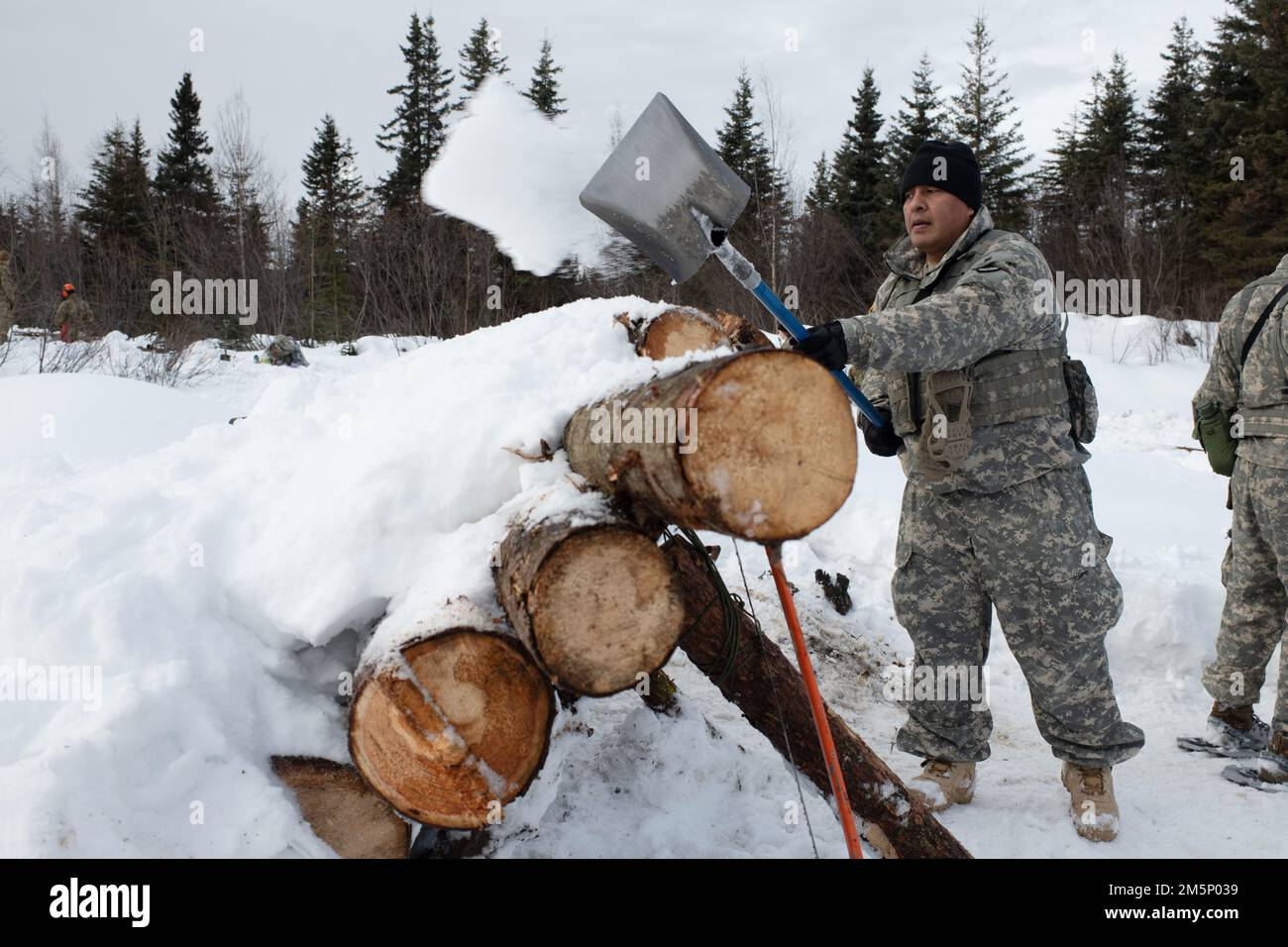 Alaska Army National Guard Sgt. Omar Onofre, an engineer assigned to ...