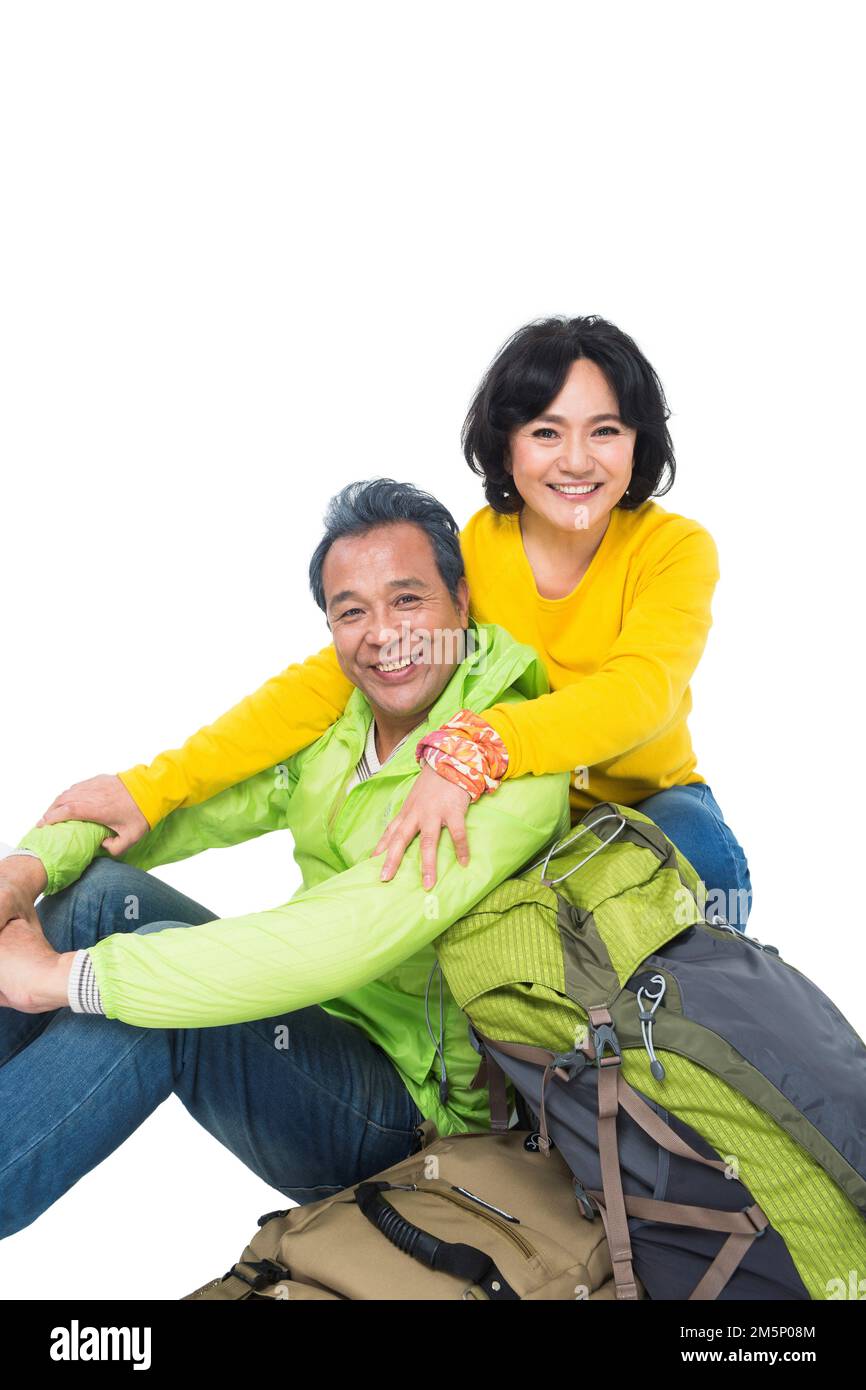 Middle-aged couples outdoor outing Stock Photo - Alamy