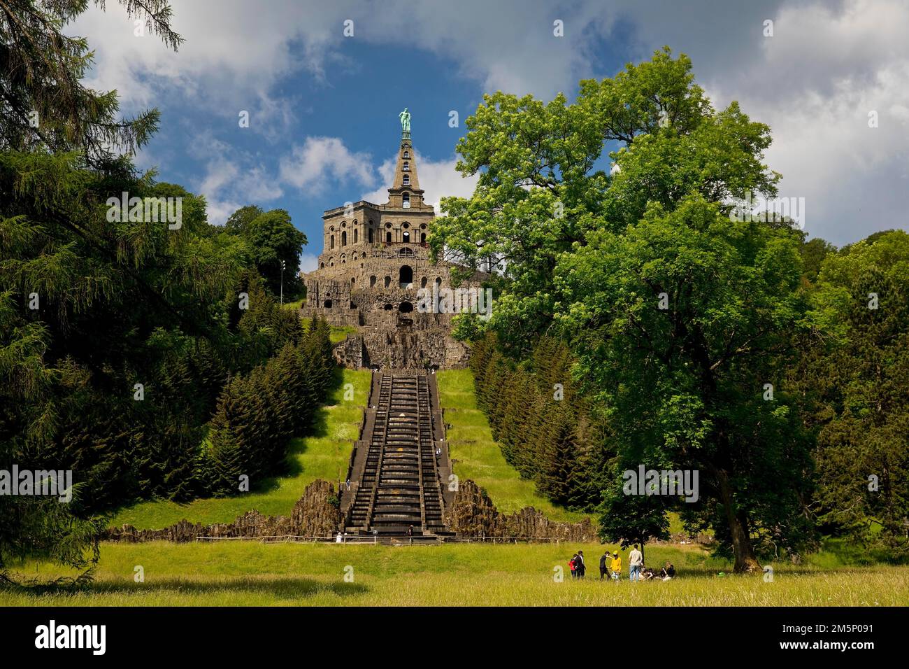 Bergpark Wilhelmshoehe, Hercules Building with the Great Cascades ...