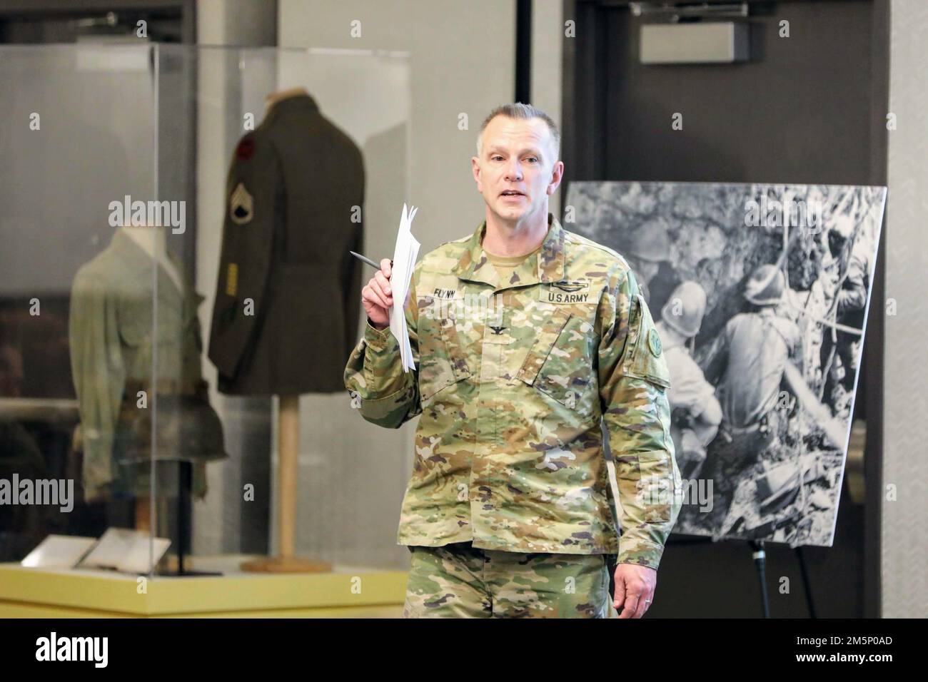 U.S. Army Col. Sean Flynn, commander of the 27th Infantry Brigade Combat Team, New York Army ...