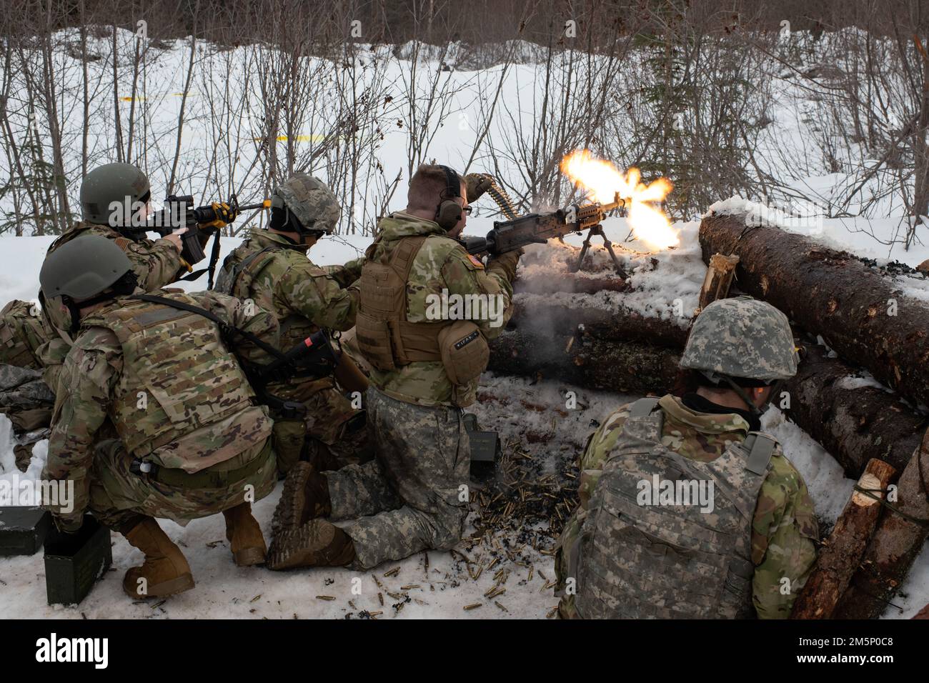 Airmen assigned to the 673d Civil Engineer Group and Alaska Army ...
