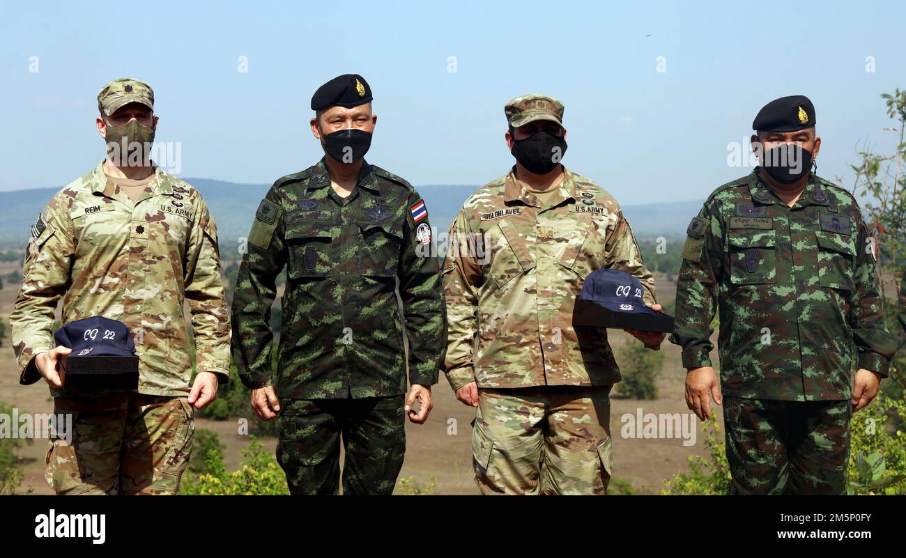 U.S. Army Lt. Col. Duke Reim (left), Royal Thai Armed Forces Deputy ...