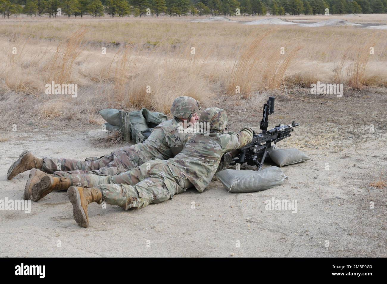 The soldiers from the 2nd Battalion, 113th Infantry Regiment (NJARNG) are show during the M240 ...