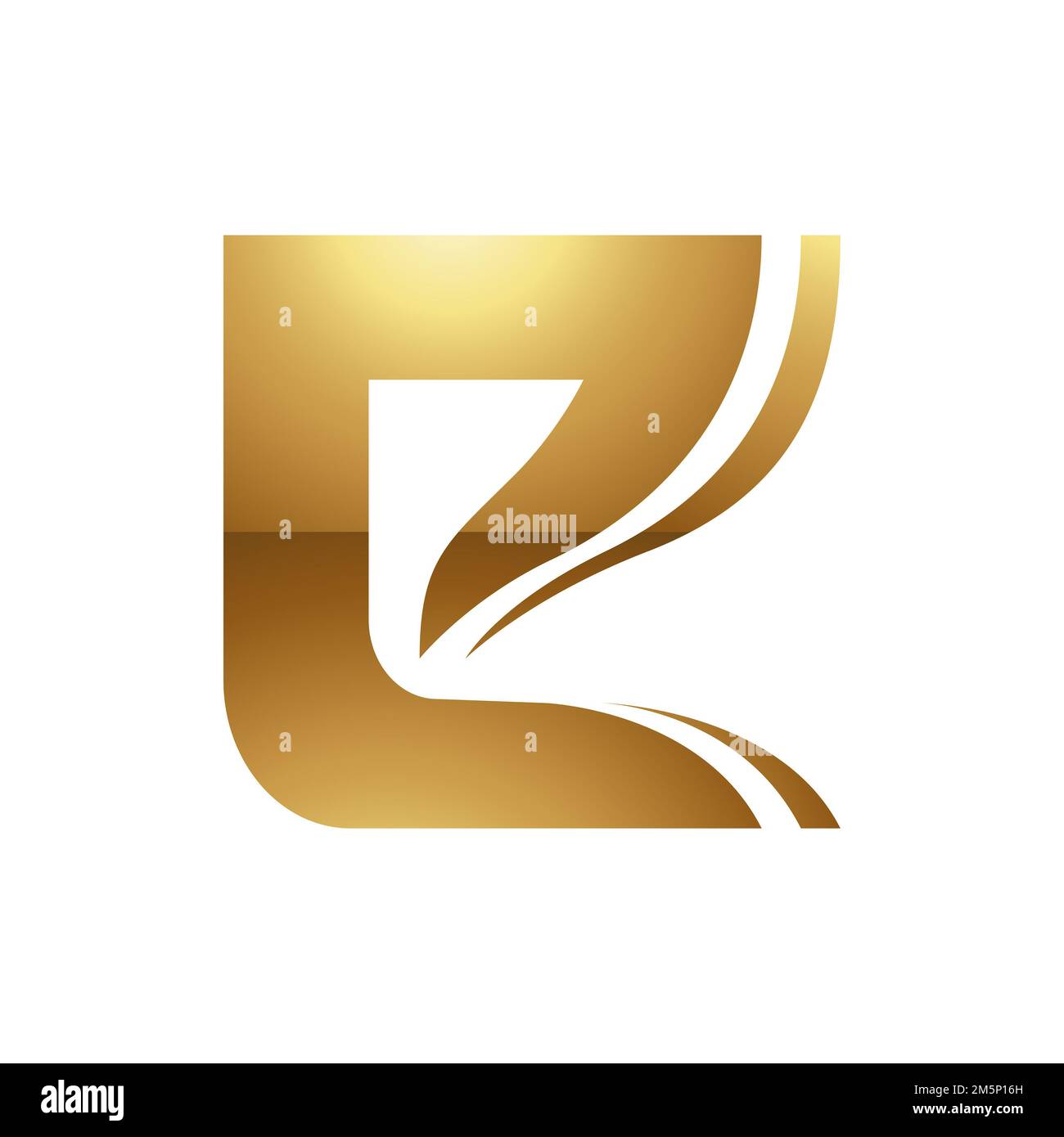 Golden Letter E Symbol on a White Background - Icon 6 Stock Photo - Alamy