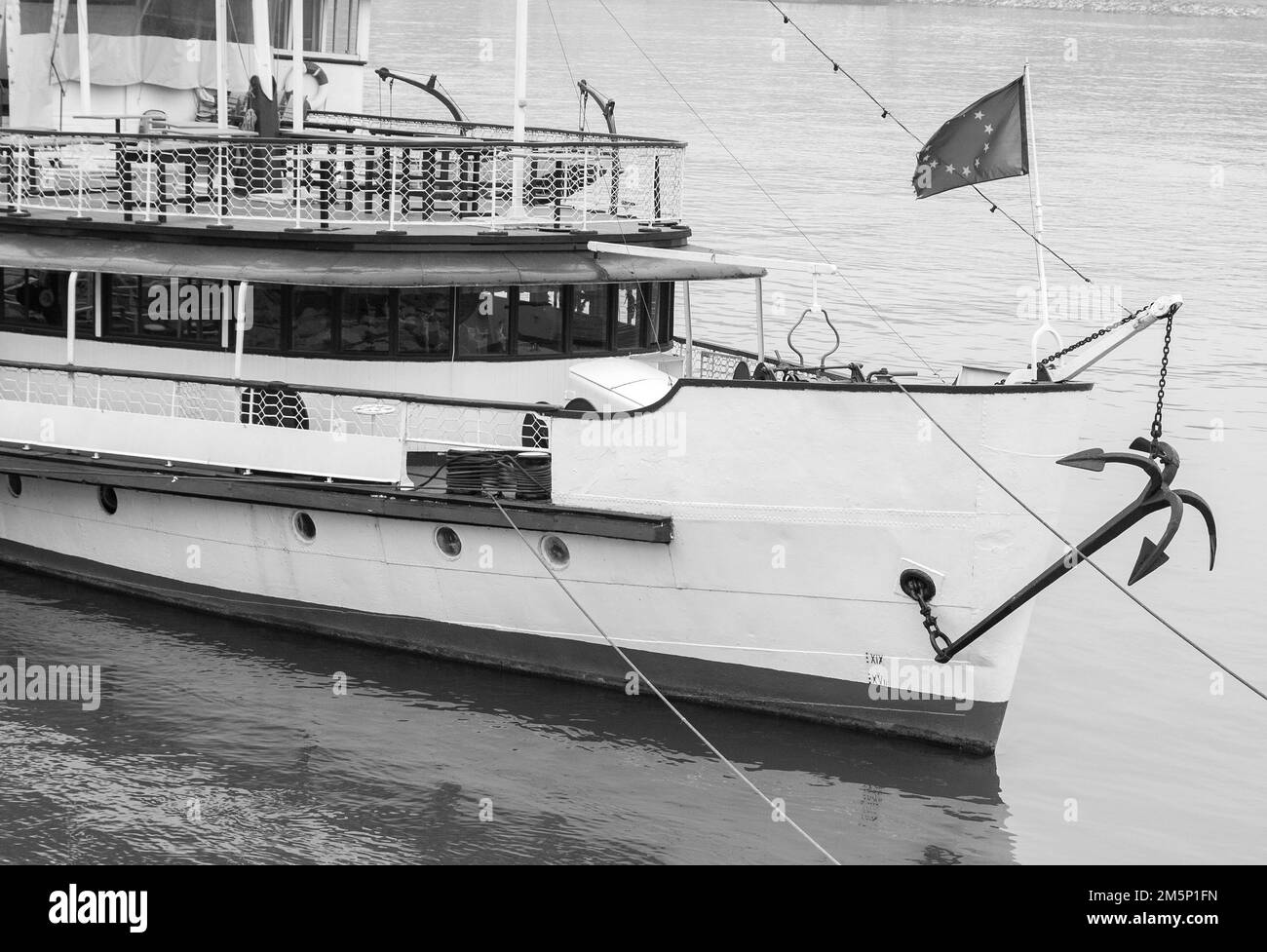 Vintage river cruse restaurant boat former belonging to Mahart, River ...