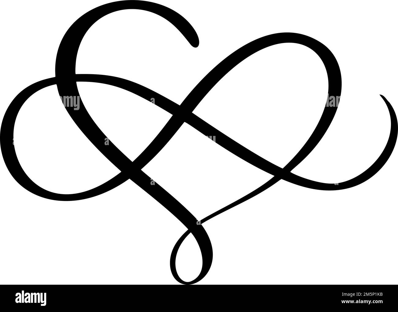 Vector heart love sign forever. Infinity valentine day romantic symbol ...
