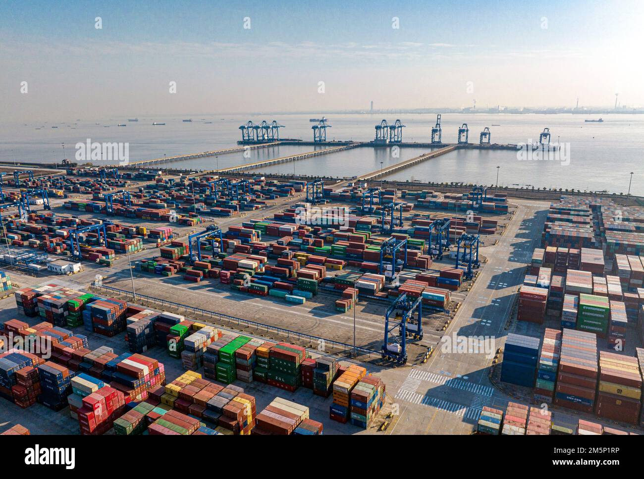 NANTONG, CHINA - DECEMBER 30, 2022 - Aerial photo taken on Dec 30, 2022 ...