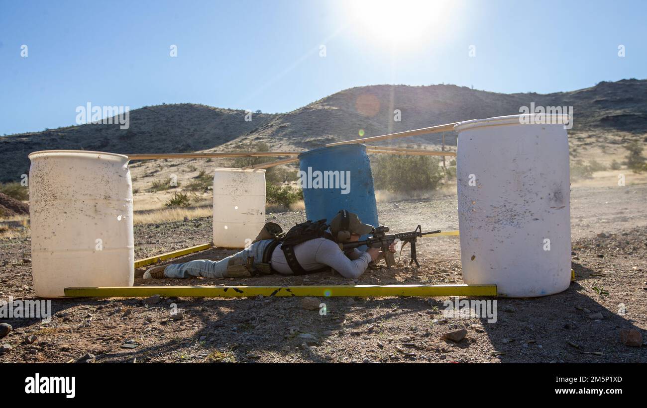U.S. Marine Corps Lance Cpl. Eduardo Chavez, combat marksmanship coach ...