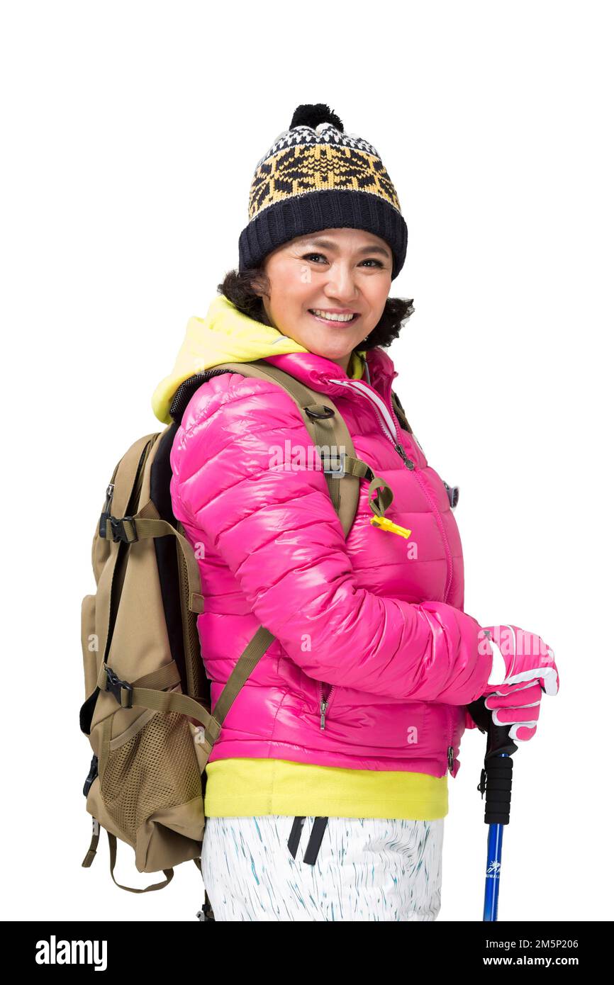 Women 50 years old backpack hi-res stock photography and images - Alamy