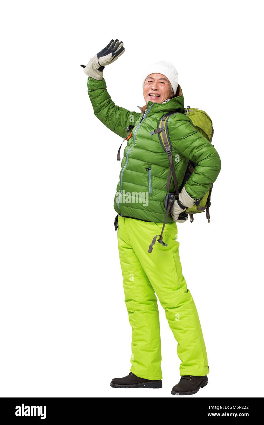 Happy winter holidays man Cut Out Stock Images & Pictures - Alamy