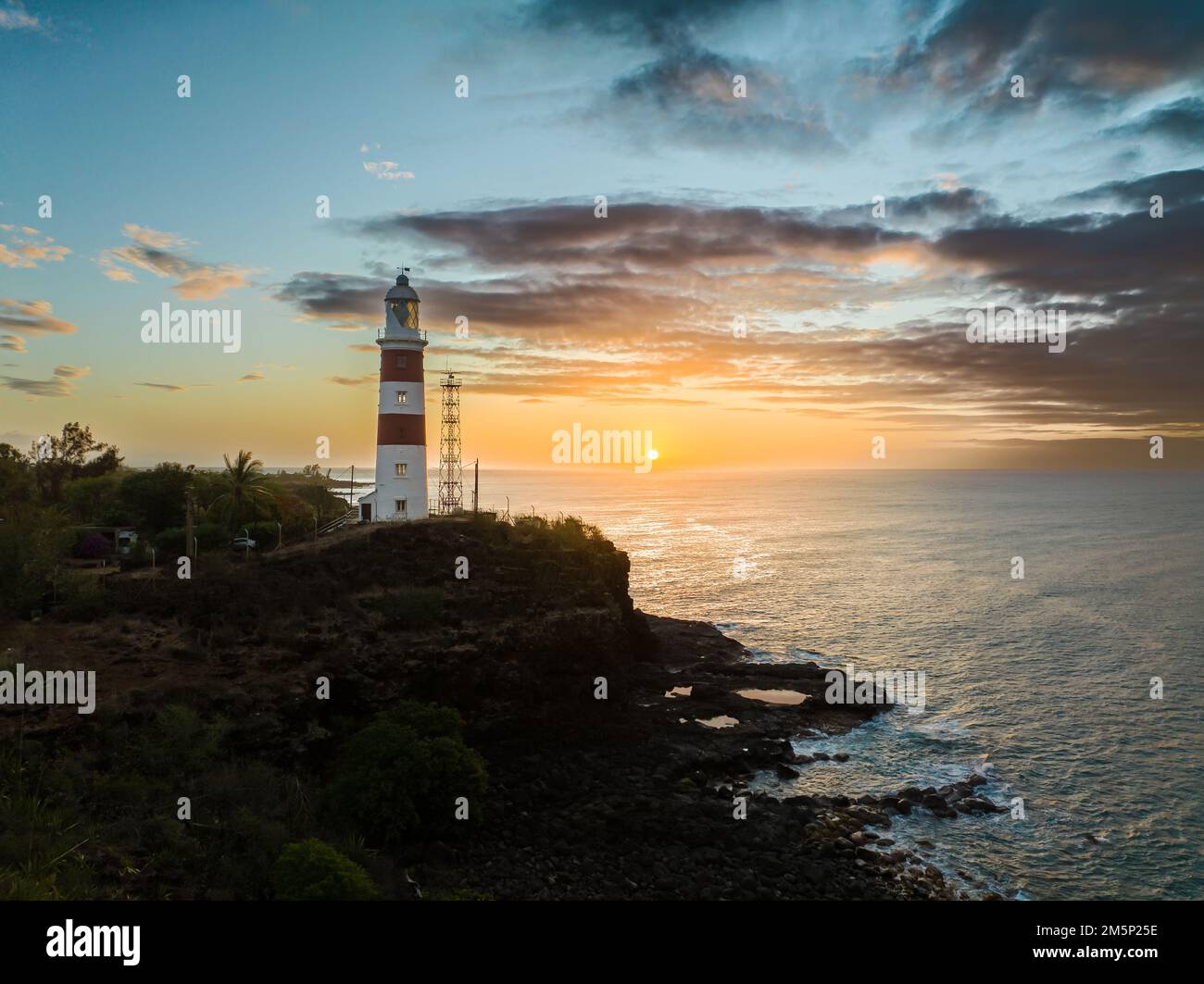 Albion lighthouse in Plaines wilhems district, Mauritius. This building ...