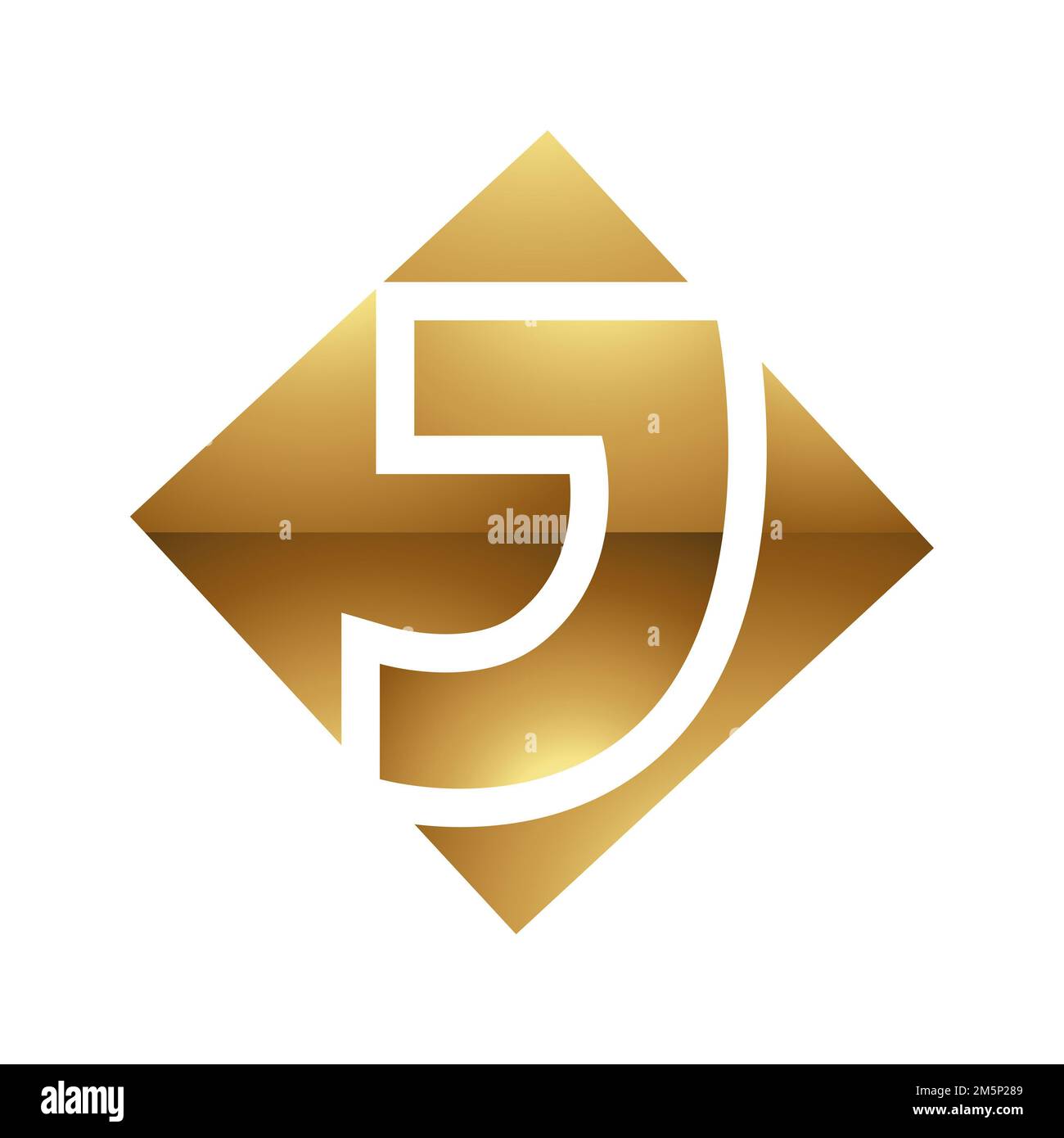 Golden Letter J Symbol on a White Background - Icon 8 Stock Photo - Alamy