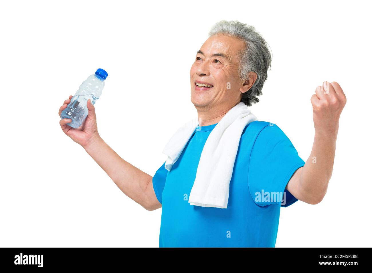 Exercise in the elderly Stock Photo - Alamy