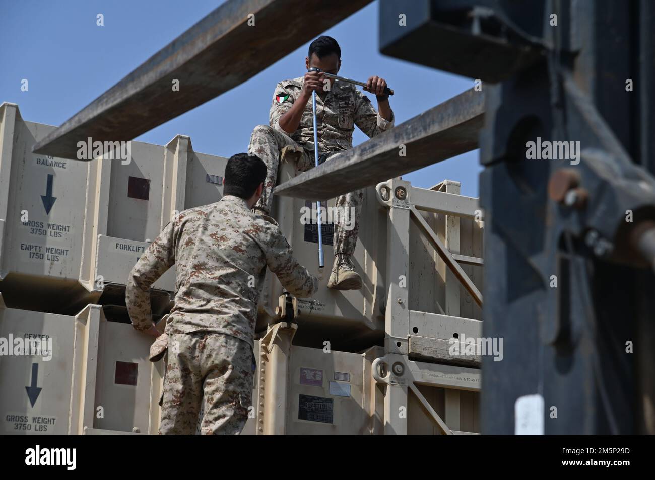 Members of the 386th Expeditionary Logistics Readiness Squadron and ...