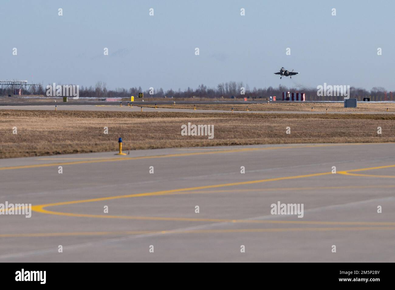 A U.S. Air Force F-35 Lightning II aircraft assigned to the 48th ...