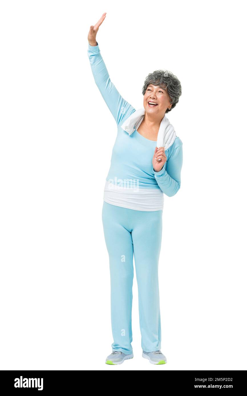 Older women exercise Stock Photo - Alamy