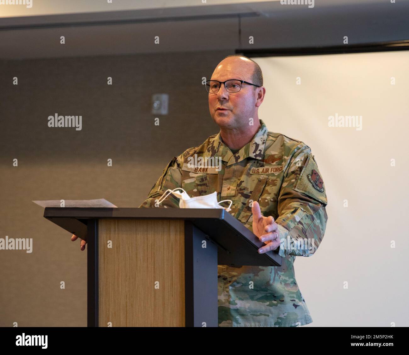 NEW YORK — U.S. Air Force Brig. Gen. Michael Bank, the dual-status ...