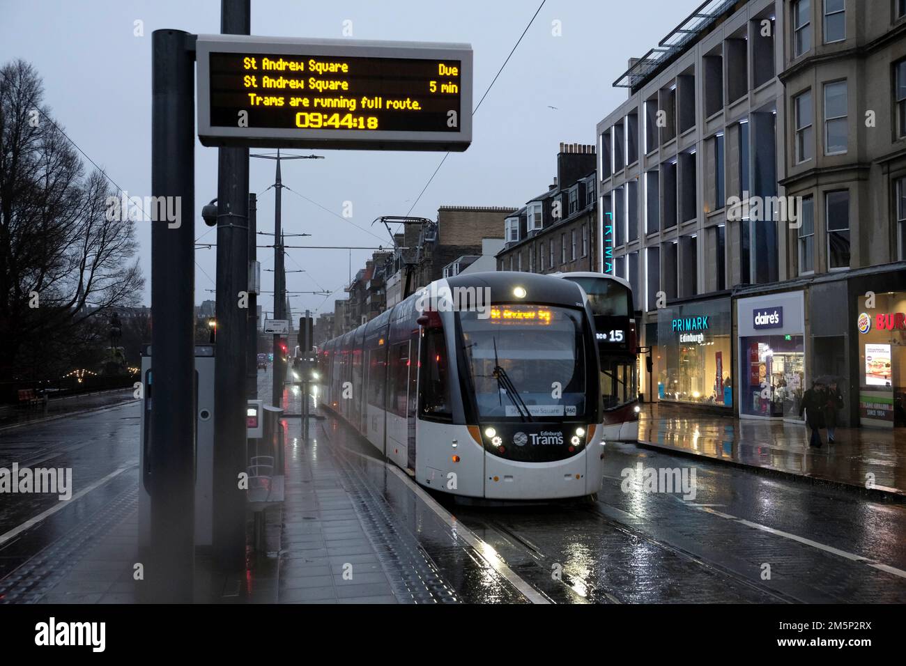 Edinburgh, Scotland, UK. 30th December 2022. The Forecasted severe rain ...