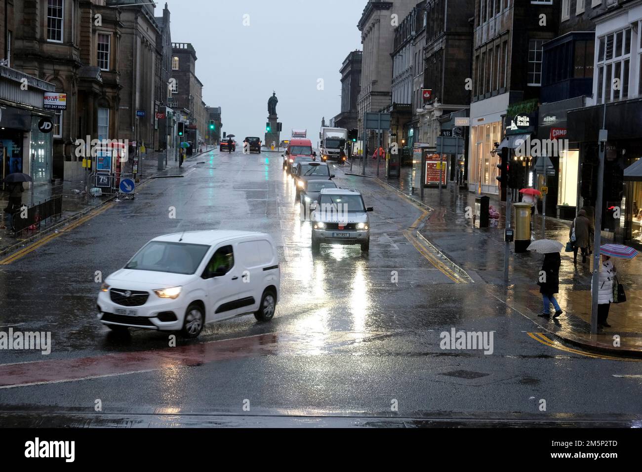 Edinburgh, Scotland, UK. 30th December 2022. The Forecasted severe rain ...