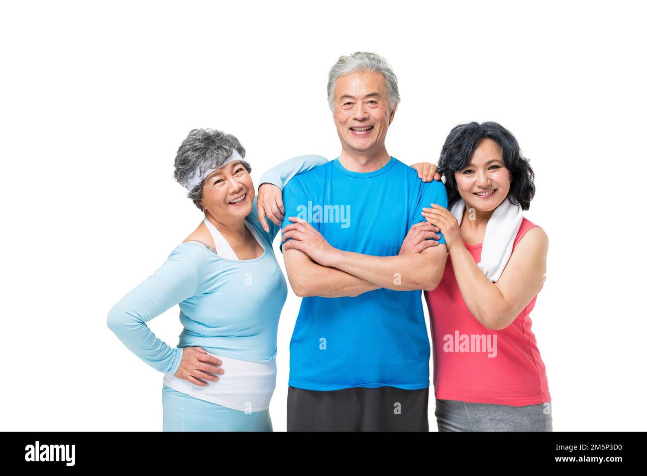 Exercise in the elderly Stock Photo - Alamy