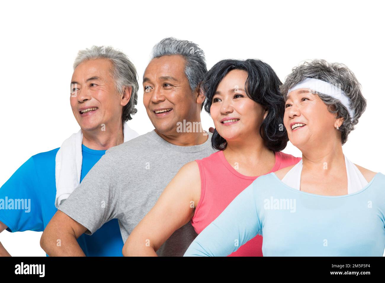 Exercise in the elderly Stock Photo - Alamy