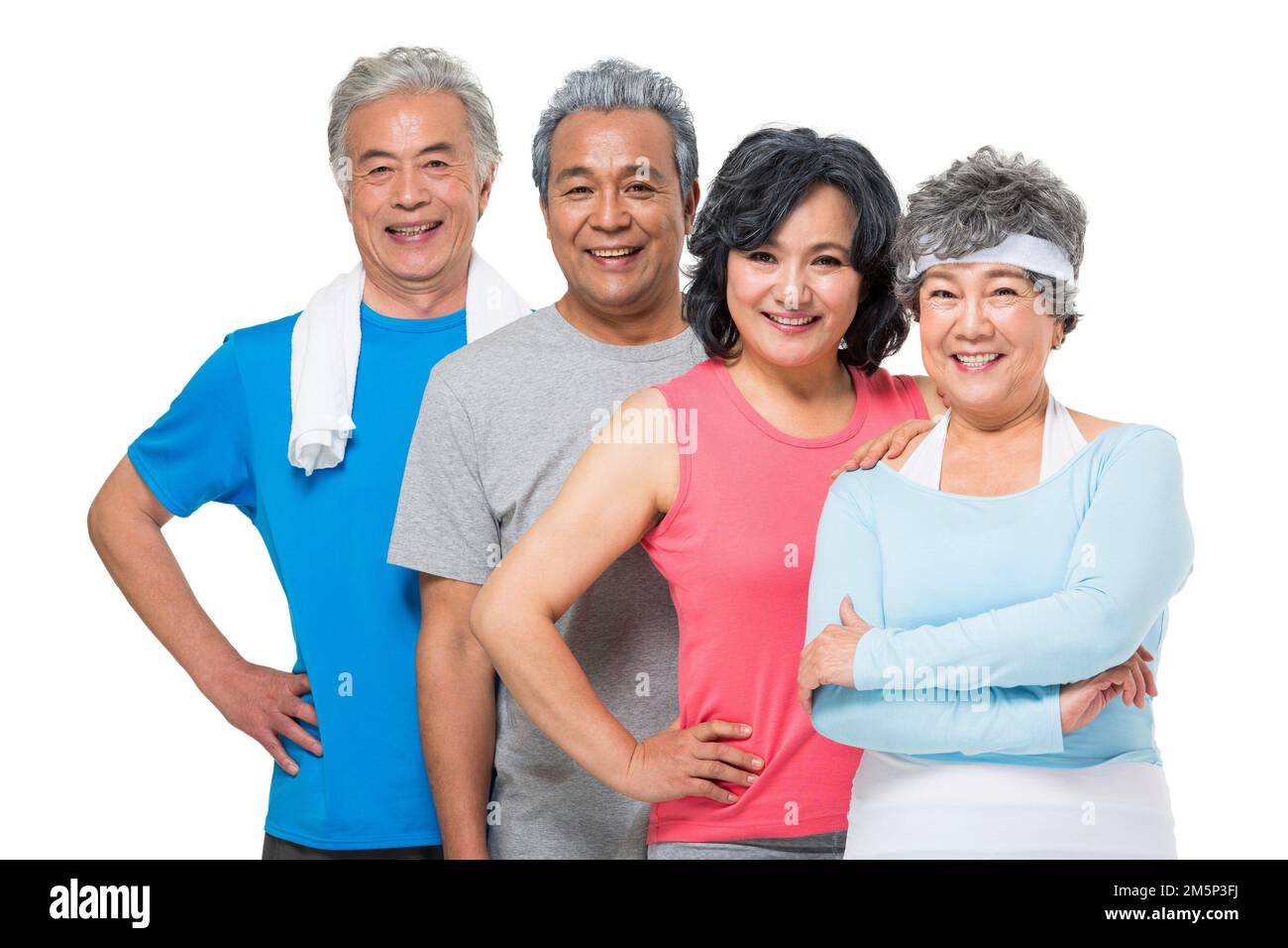 Exercise in the elderly Stock Photo - Alamy