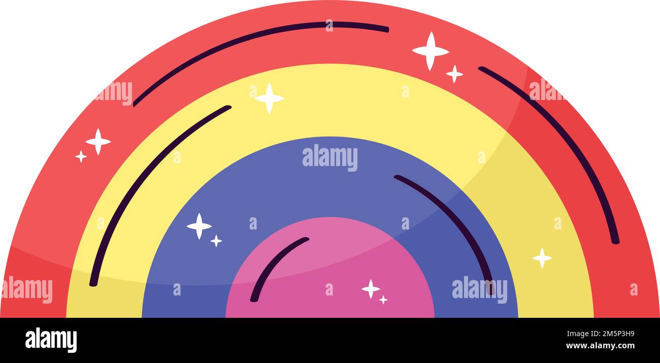 rainbow pop art style Stock Vector Image & Art - Alamy