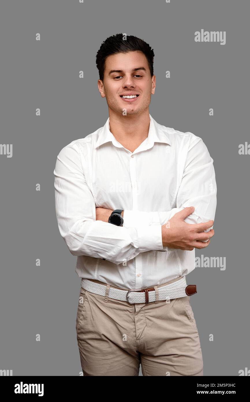 Successful businessman marketing manager sales male model entrepreneur ...