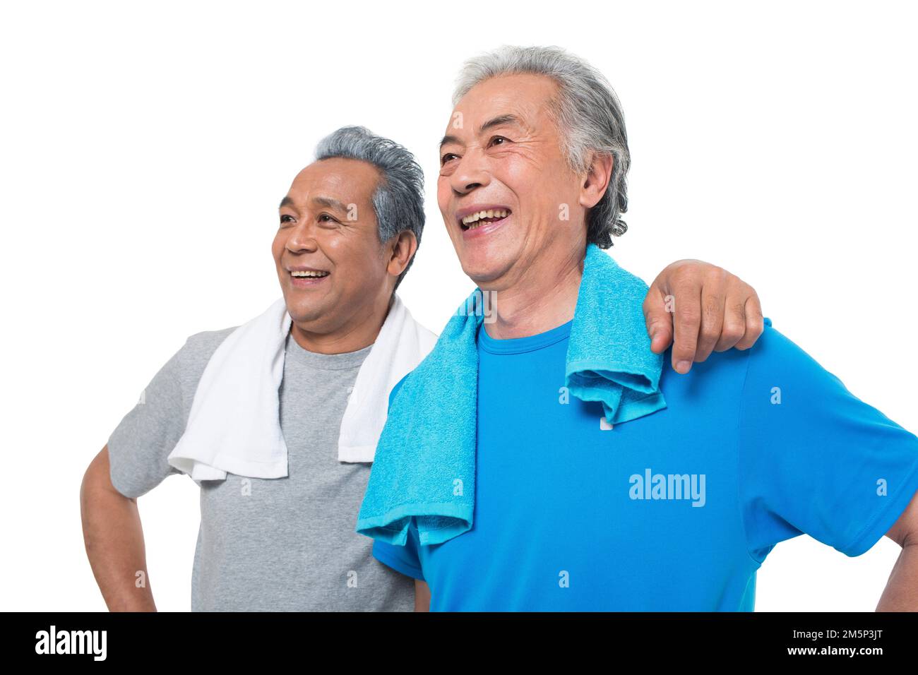 Exercise in the elderly Stock Photo - Alamy