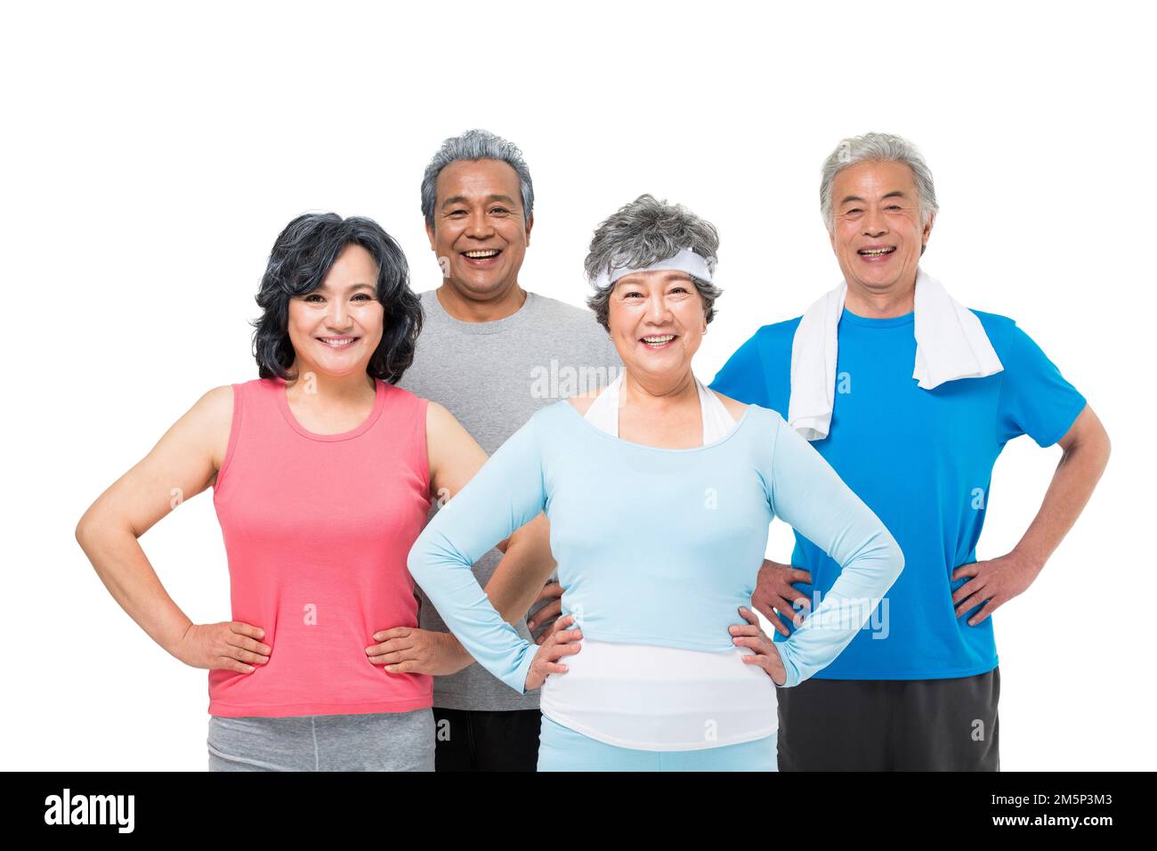 Exercise in the elderly Stock Photo - Alamy