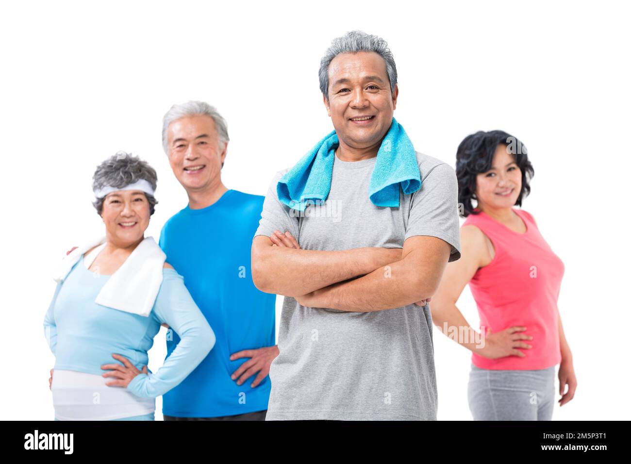 Exercise in the elderly Stock Photo - Alamy