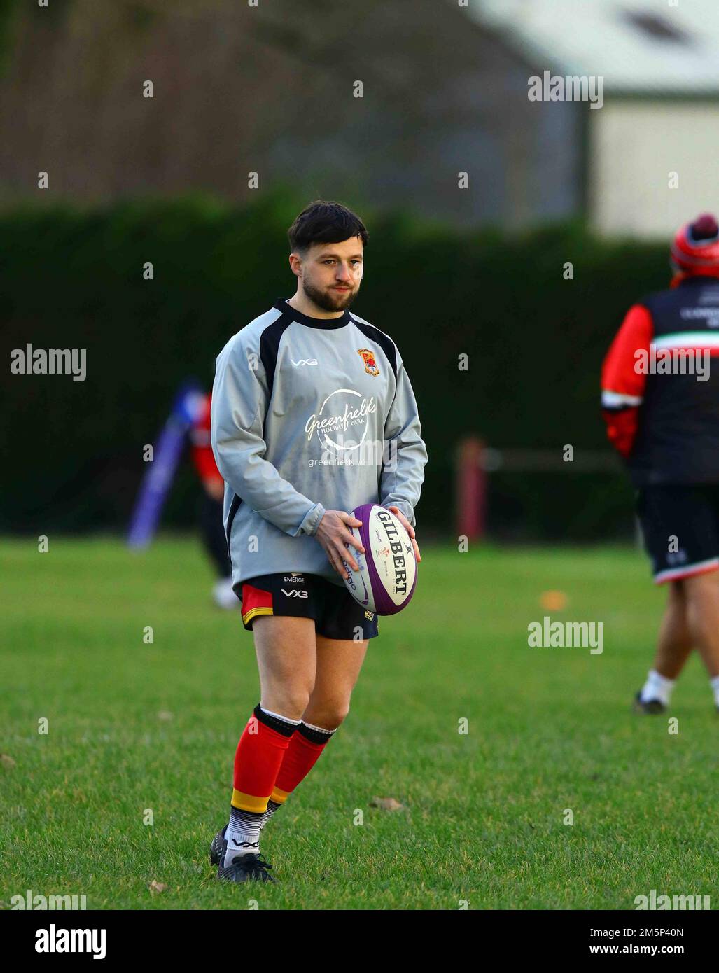 Llandovery RFC v Carmarthen Quins 2022 Indigo Prem Stock Photo - Alamy