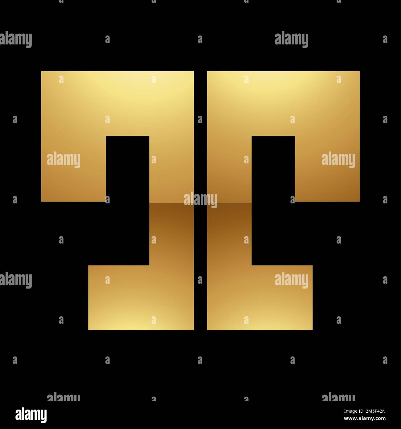 Golden Letter T Symbol on a Black Background - Icon 1 Stock Photo - Alamy