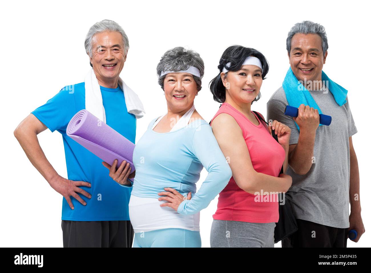 Exercise in the elderly Stock Photo - Alamy
