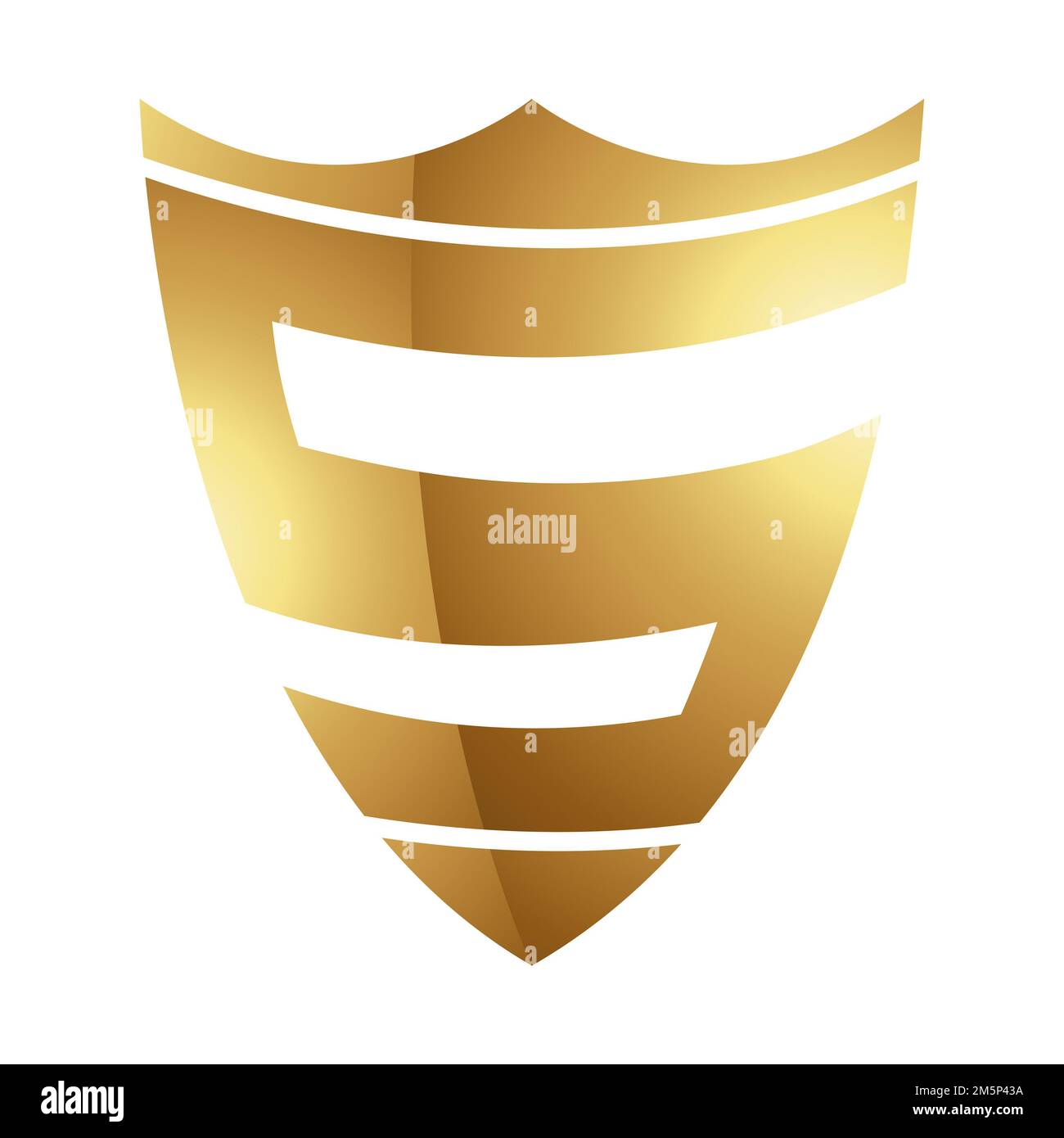 Golden Letter S Symbol on a White Background - Icon 9 Stock Photo - Alamy