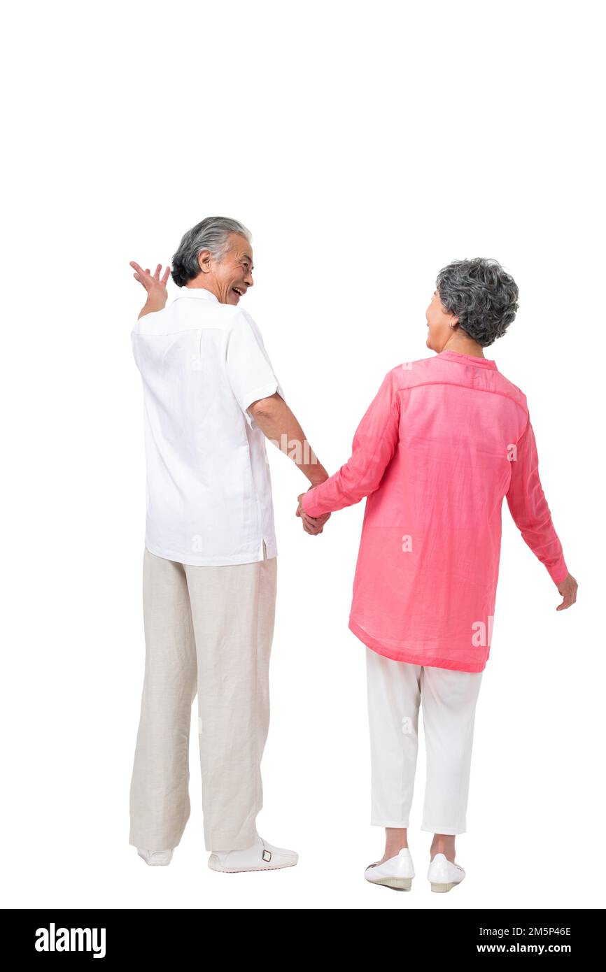 Couple hand in walk Cut Out Stock Images & Pictures - Alamy