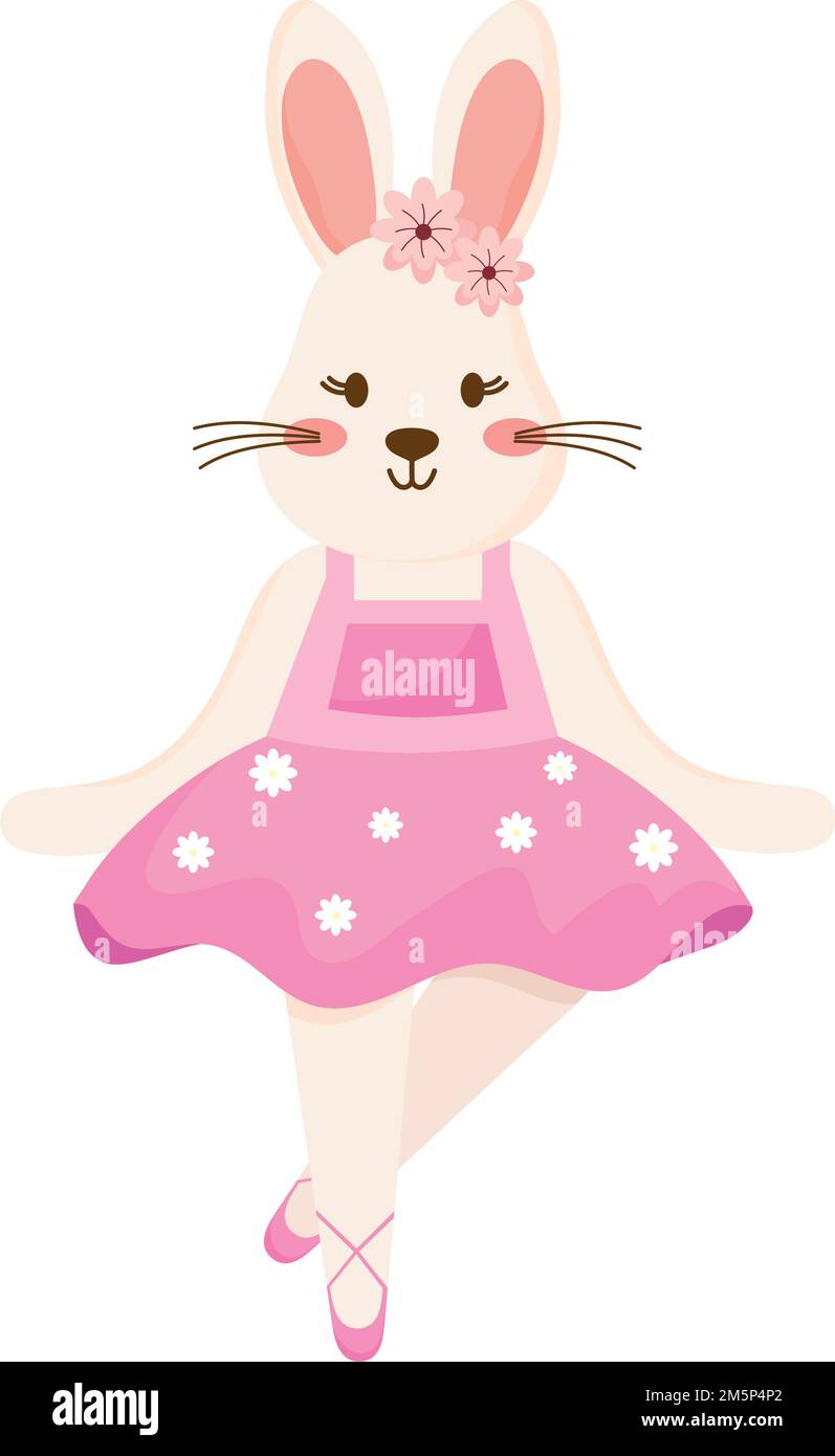 rabbit ballet dancer Stock Vector Image & Art - Alamy