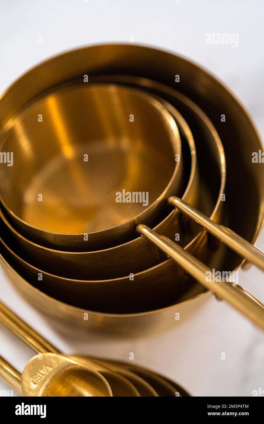 Measuring cups and spoons Stock Photo - Alamy