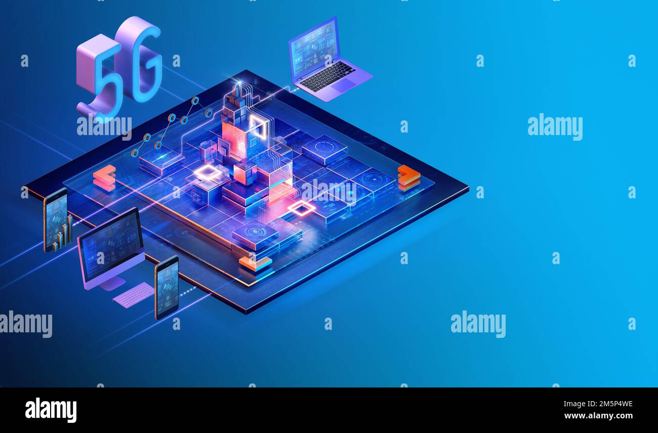Isometric high speed wireless mobile 5G network internet website design ... Isometric high speed wireless mobile 5G network internet website design ...