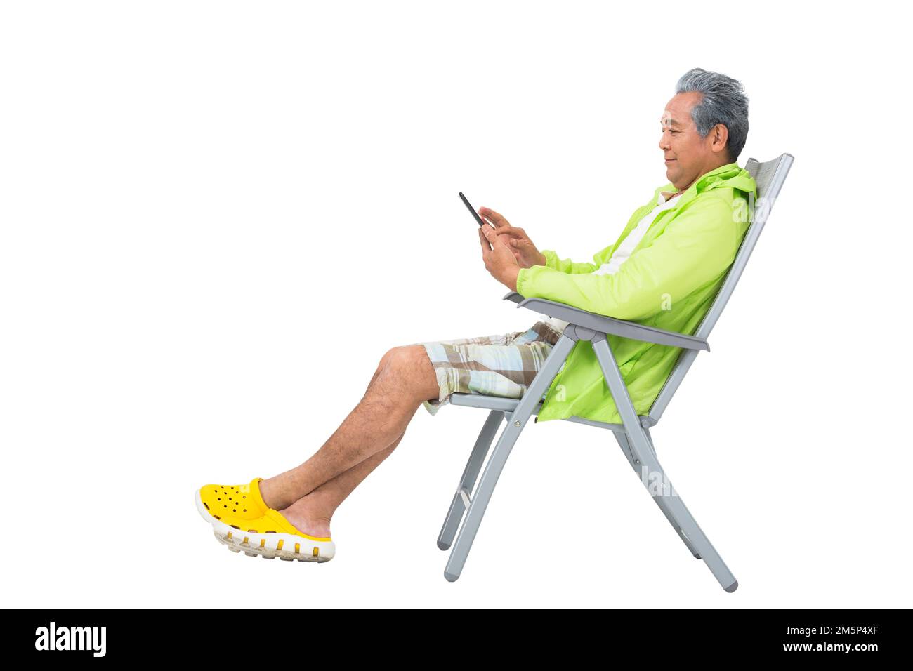 Elderly old man color Cut Out Stock Images & Pictures - Alamy