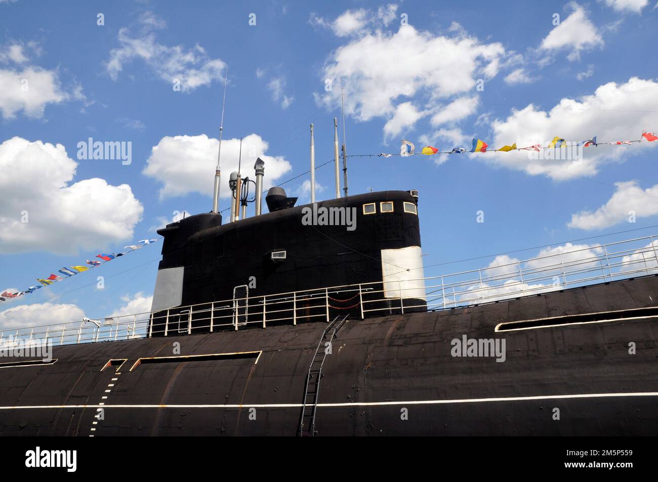 Soviet diesel military submarine on the surface Stock Photo - Alamy