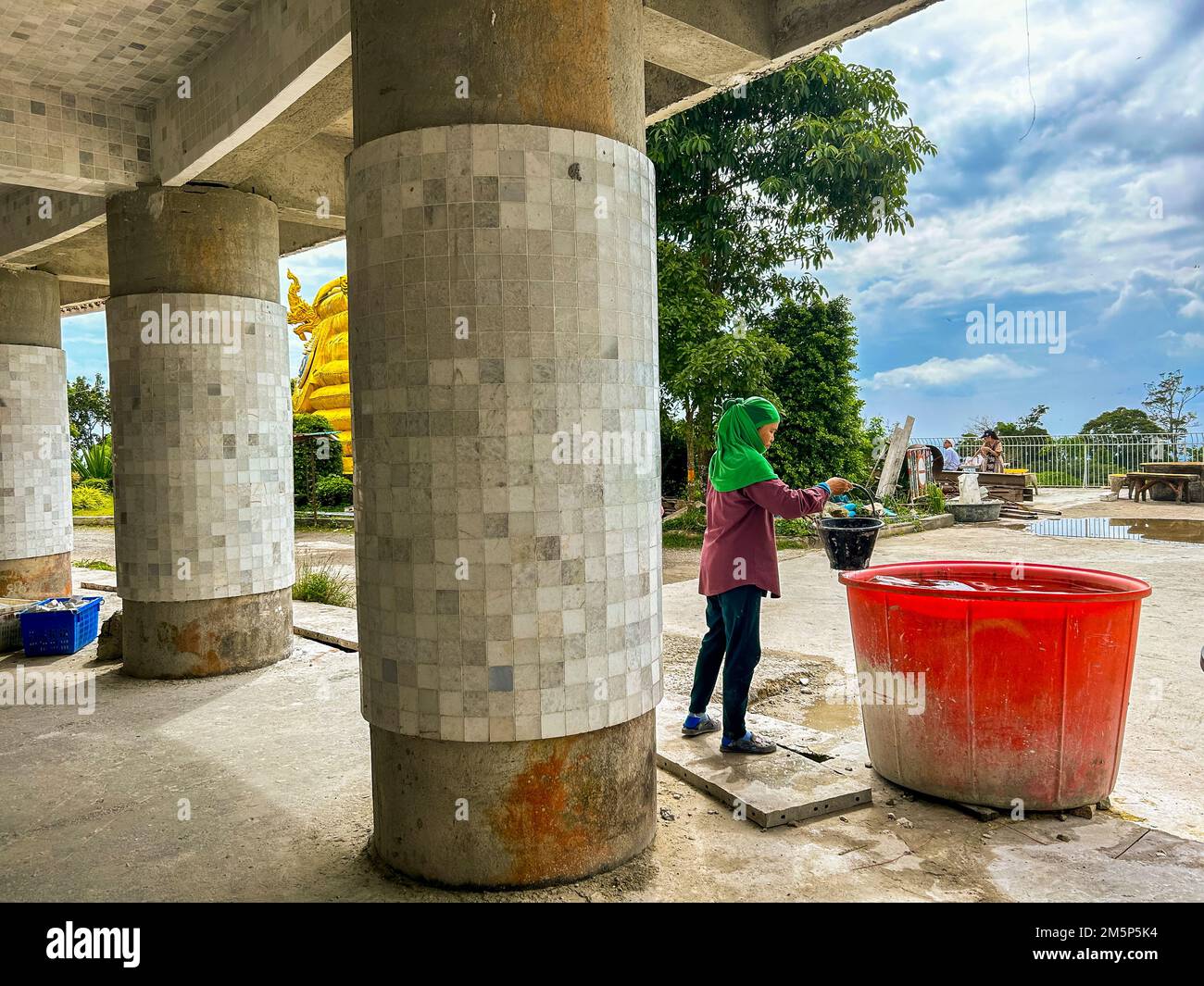 Khao Tut, Phuket, Thailand, Woman, Thai Workers, Working on ...