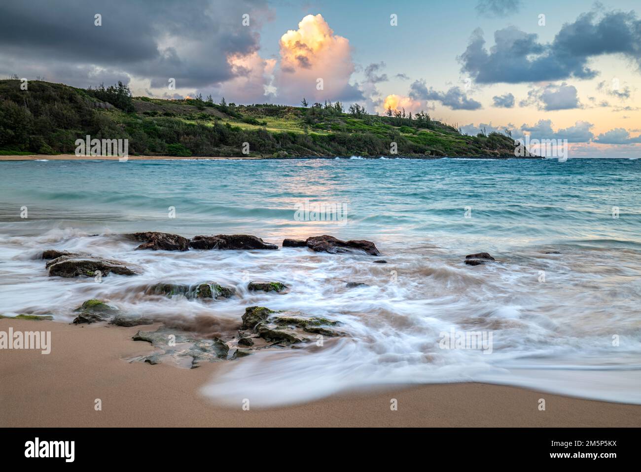 MOLOAA BEACH KAPAA KAUAI HAWAII USA Stock Photo - Alamy