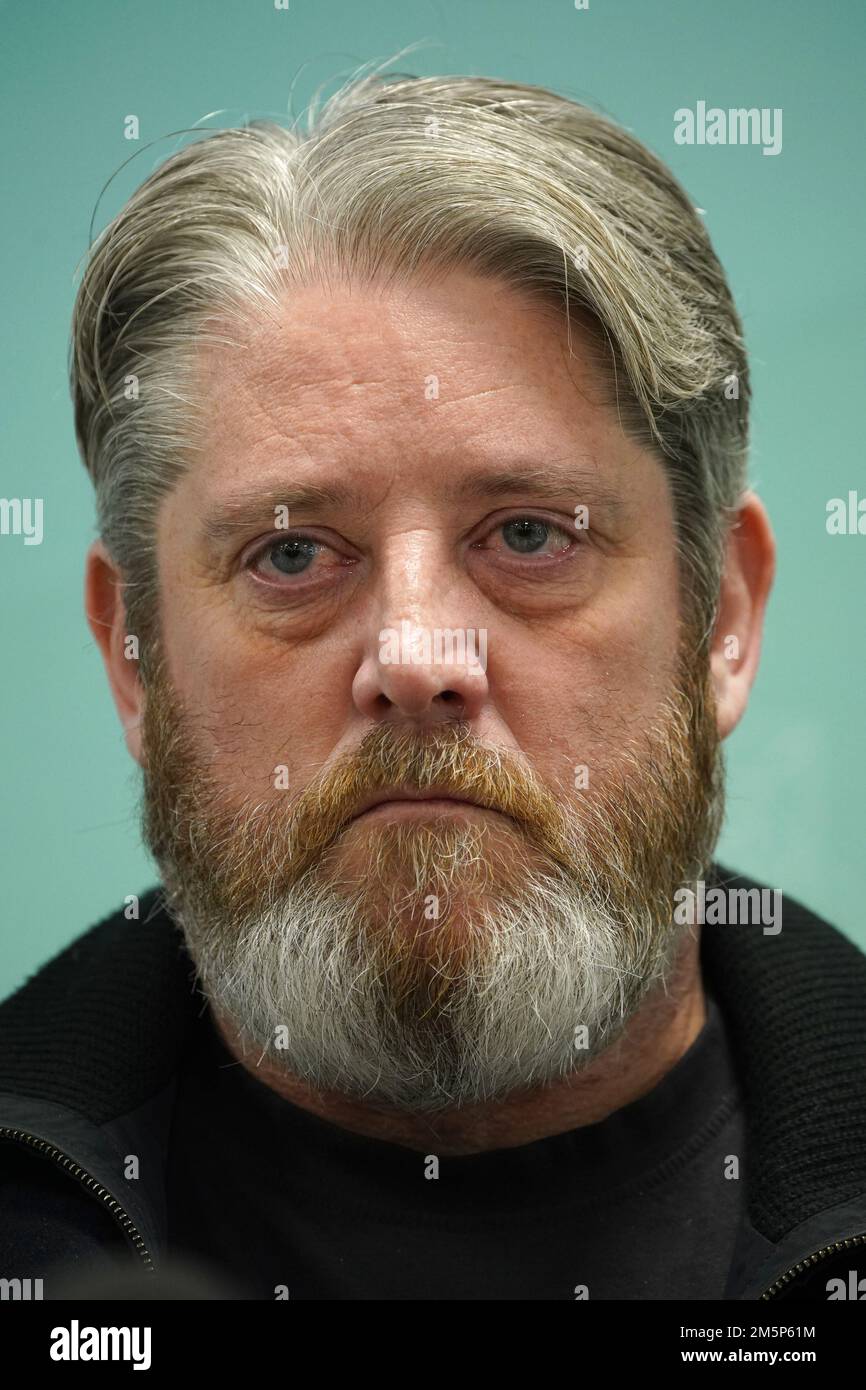 Elle Edwards father, Tim Edwards during a press conference at ...