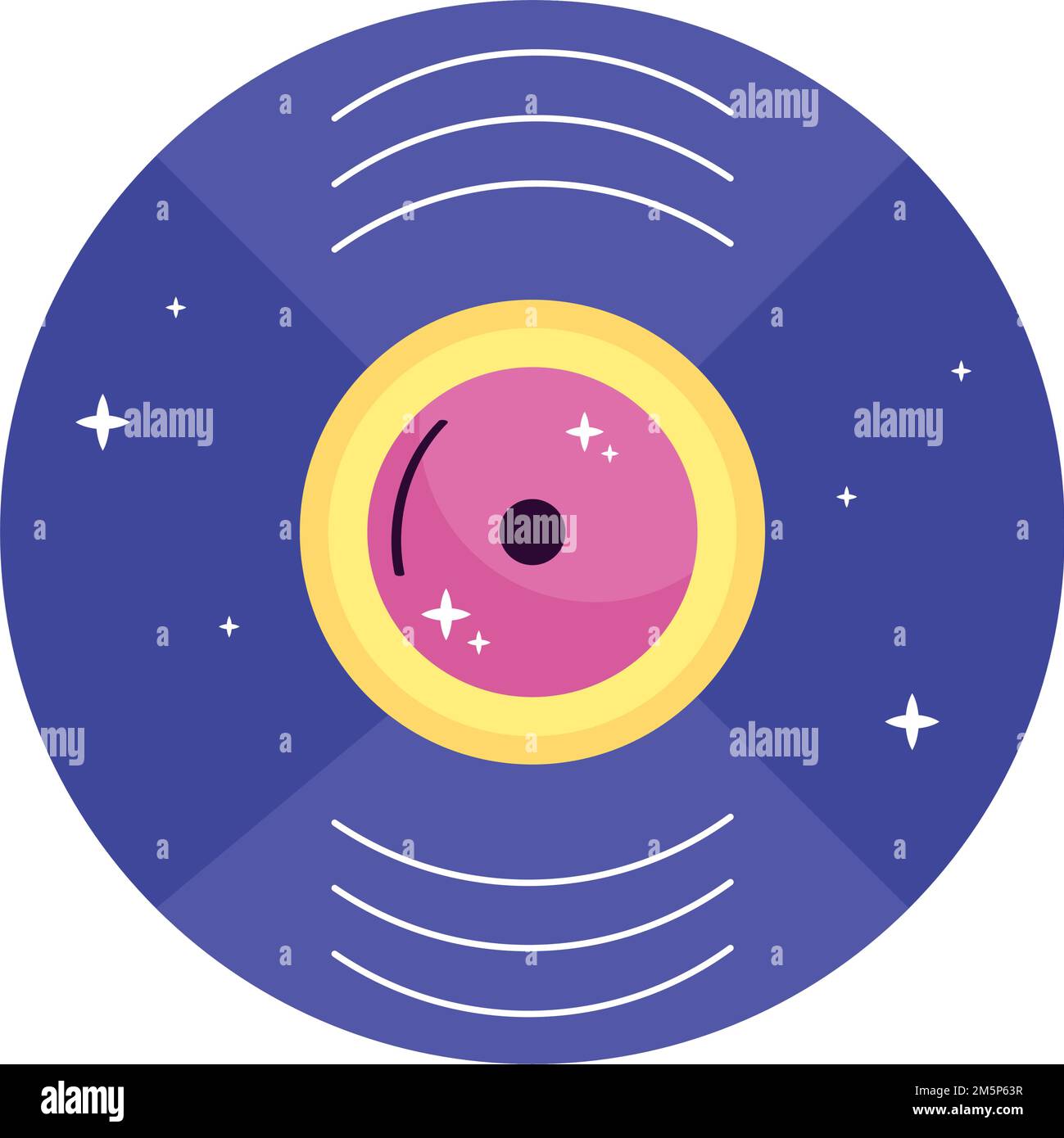 vinyl disk pop art style Stock Vector Image & Art - Alamy