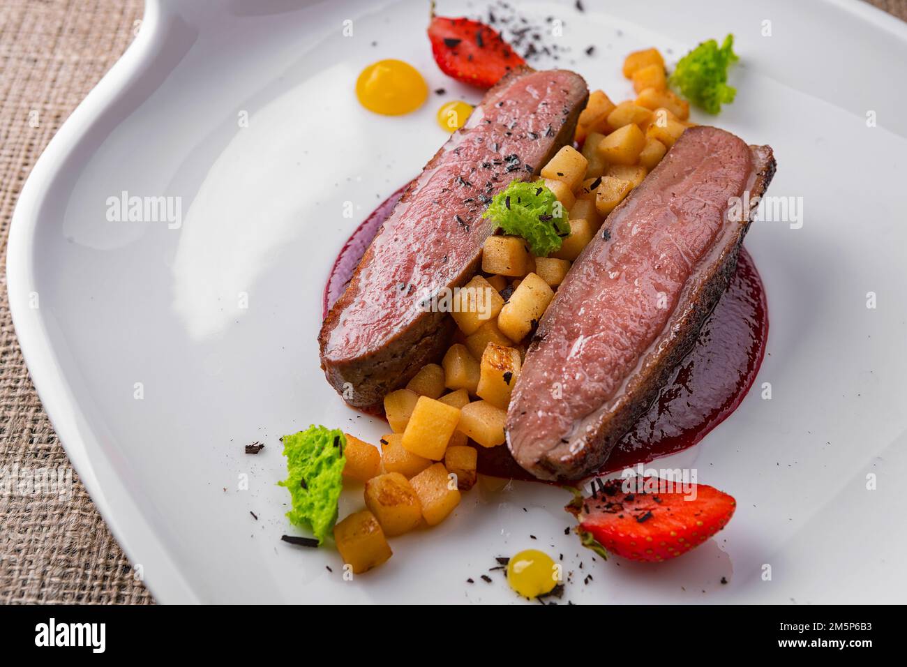 Filet mignon on white hi-res stock photography and images - Alamy