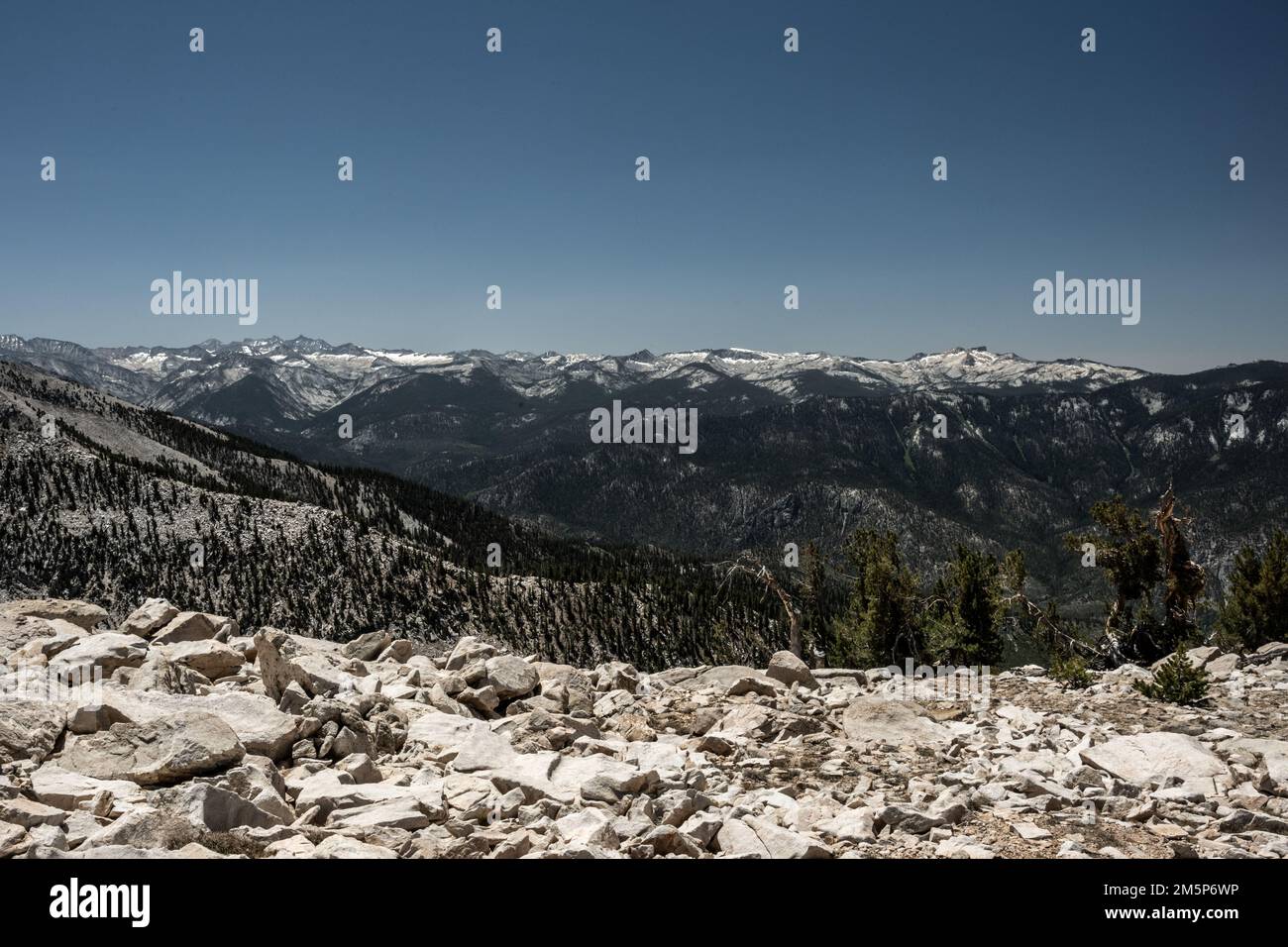 Rocky Ridges On Kennedy Pass And The Surrounding Mountains in Kings ...